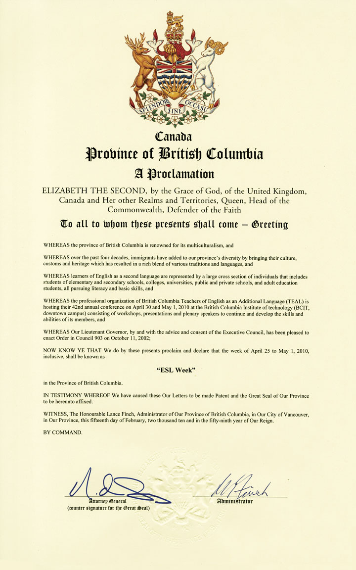 Proclamation