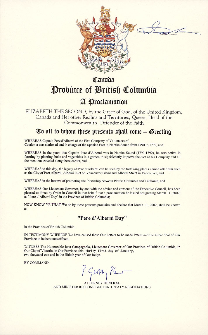 Proclamation, Order in Council No. 66, OIC Resume No. 3